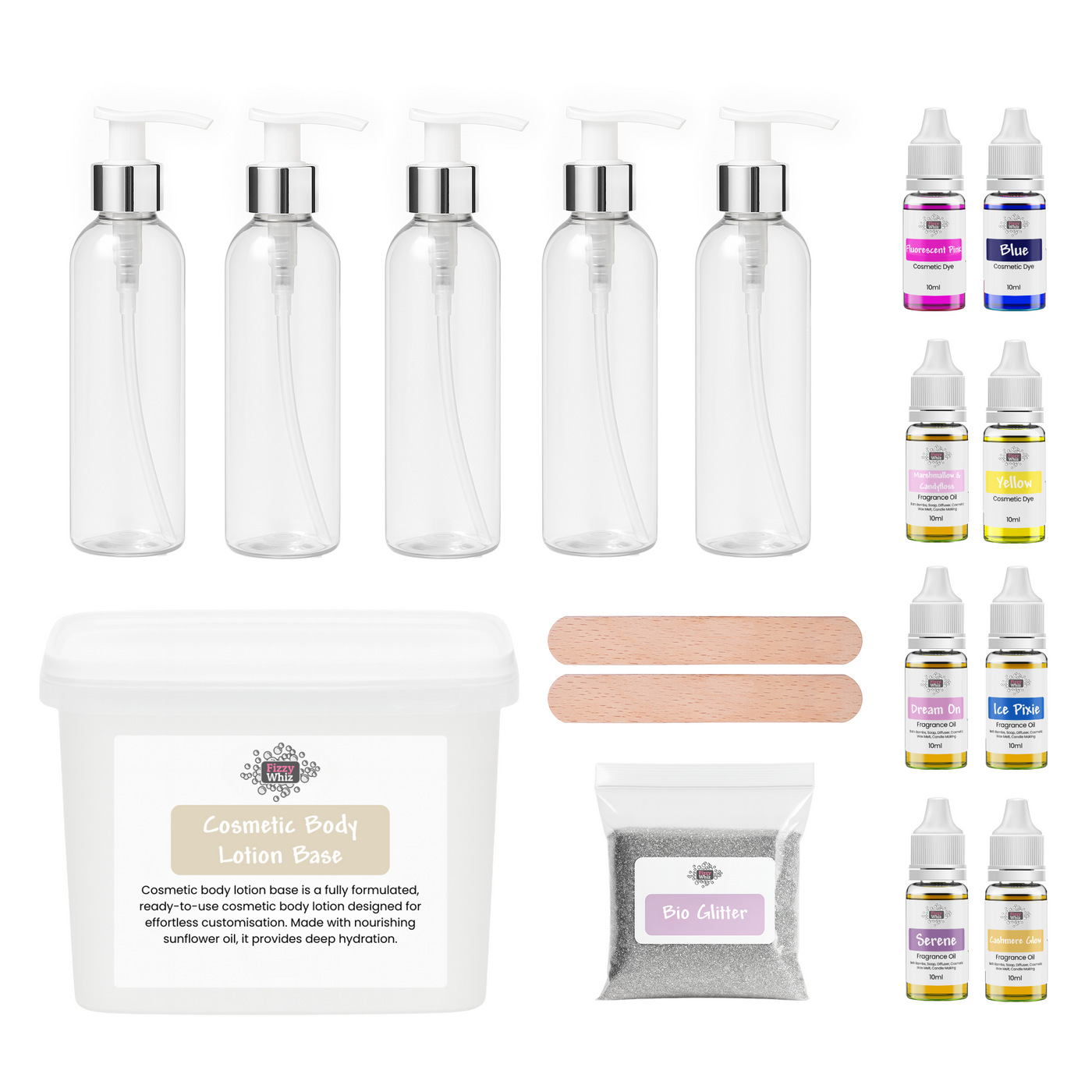 4 in 1 Liquid Soap Cosmetic Assessment (CPSR) Set 9 – Fruity – FizzyWhiz